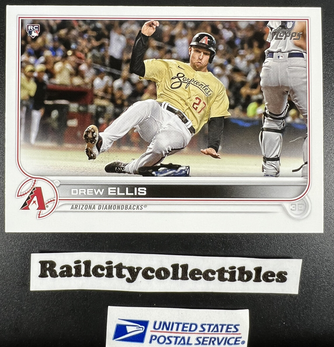 2022 Topps Series 1 Drew Ellis RC Arizona Diamondbacks Rookie #298 | eBay