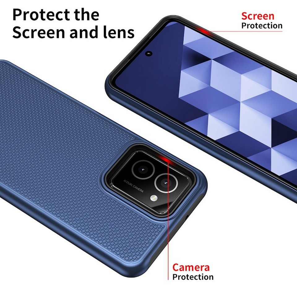 Phone Case For TCL 50 XE 5G T614D Dual Layered Drop Protector Textured ...