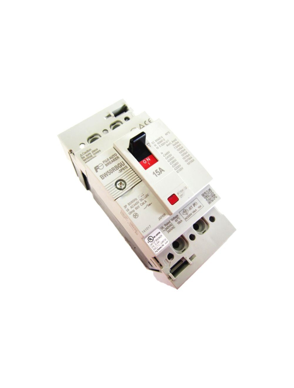 BW50RBGU-3P015, Fuji Electric, Circuit Breaker Molded Case 3Pole 15A ...