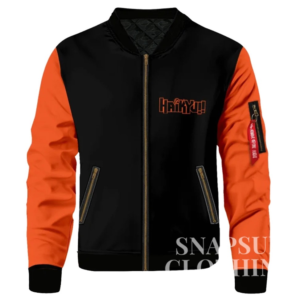 Flightless Crows Black Bomber Volleyball Club Sukajan Haikyuu Cosplay ...