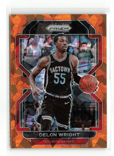 DELON WRIGHT #57 2021-22 PANINI PRIZM HAWKS ORANGE ICE | eBay