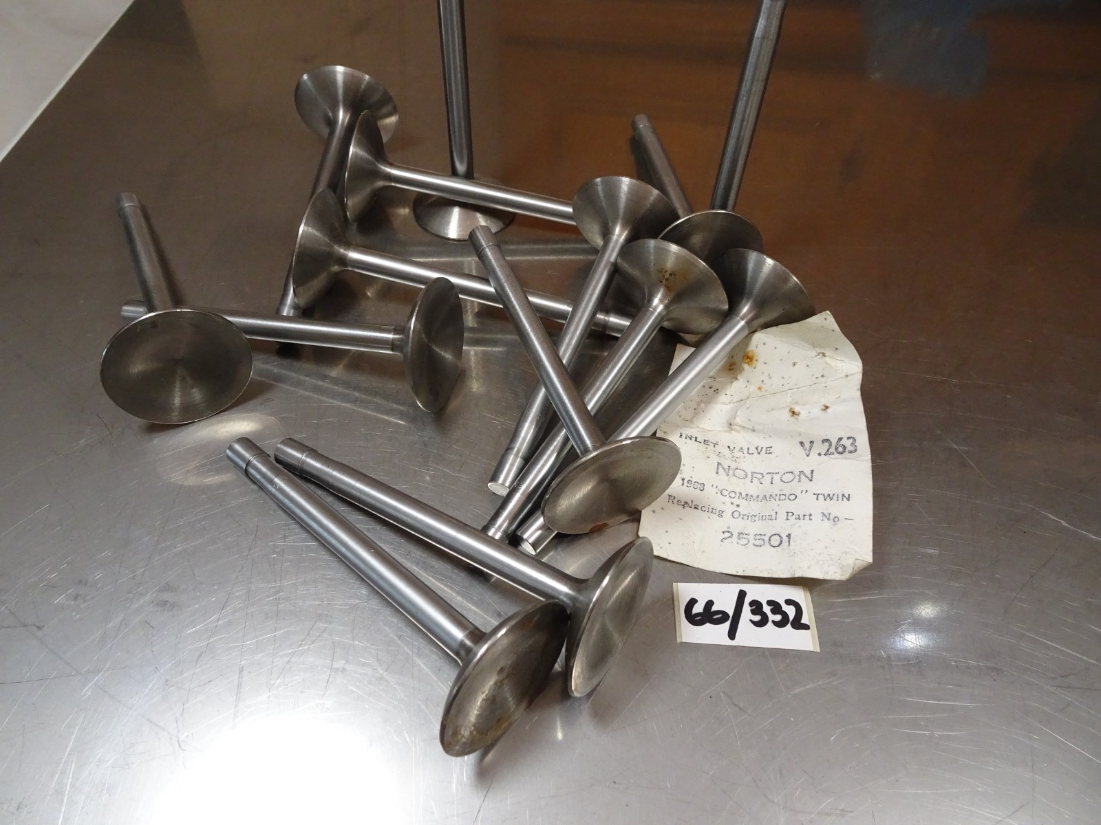 GENUINE ALPHA V263 NORTON 750 COMMANDO INLET VALVE.AJS MATCHLESS P11 ...