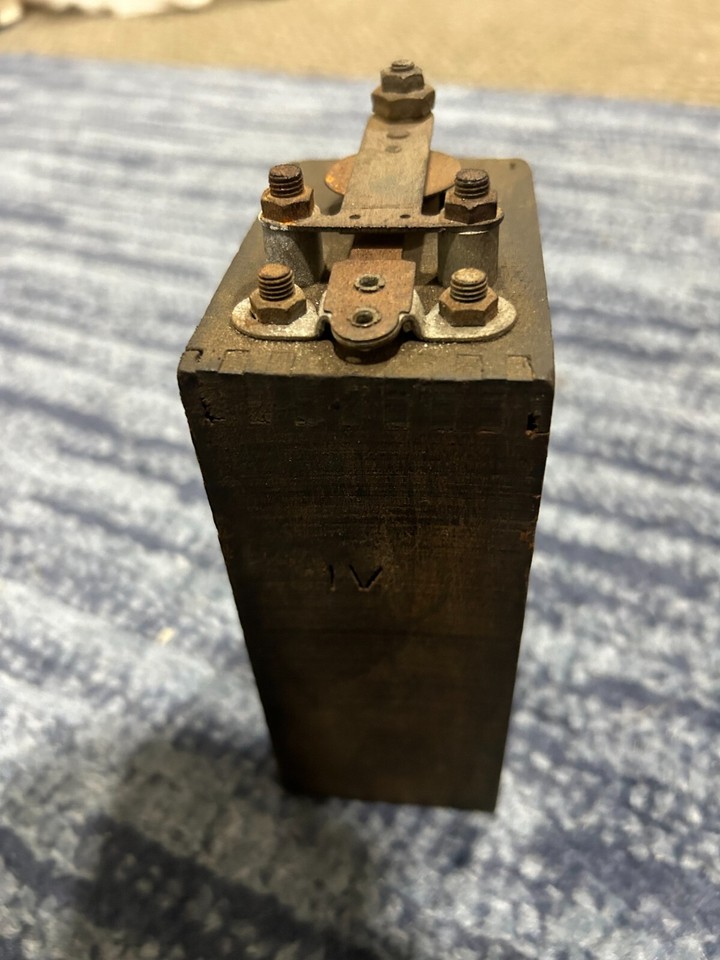 Fordson Tractor Ignition Coil Battery Wood Dove Tailed Wooden Box ...