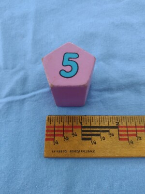 Replacement piece # 5 Melissa & Doug Shape Sorting Clock Purple ...