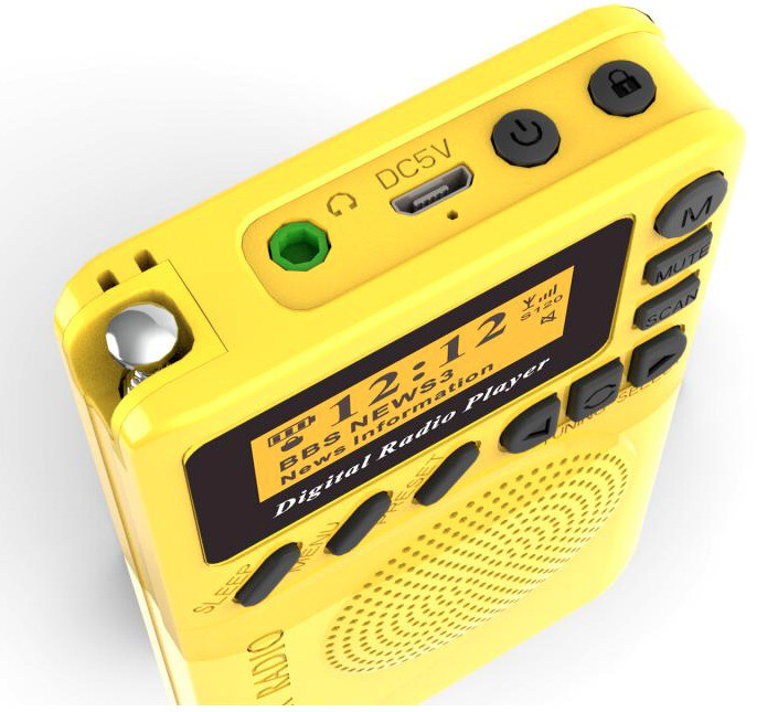 Portable Mini Radio Receiver Pocket DAB/DAB+ Digital Radio FM LCD ...
