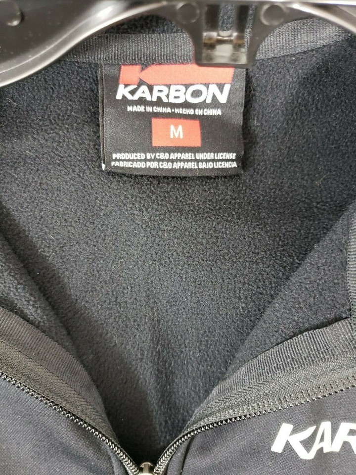 Karbon Men’s Full Zip Hoodie Black Size M | eBay
