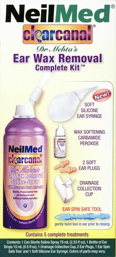 NeilMed Clearcanal Dr. Mehtas EAR WAX REMOVAL COMPLETE KIT 5 Complete ...