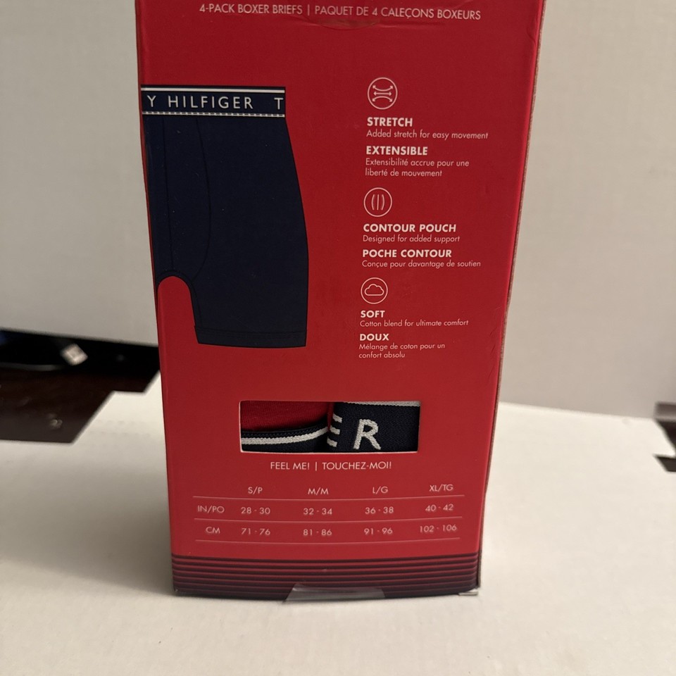 Tommy Hilfiger Men’s Small Boxer Brief Cotton Stretch Boxer Brief 3 Pk ...