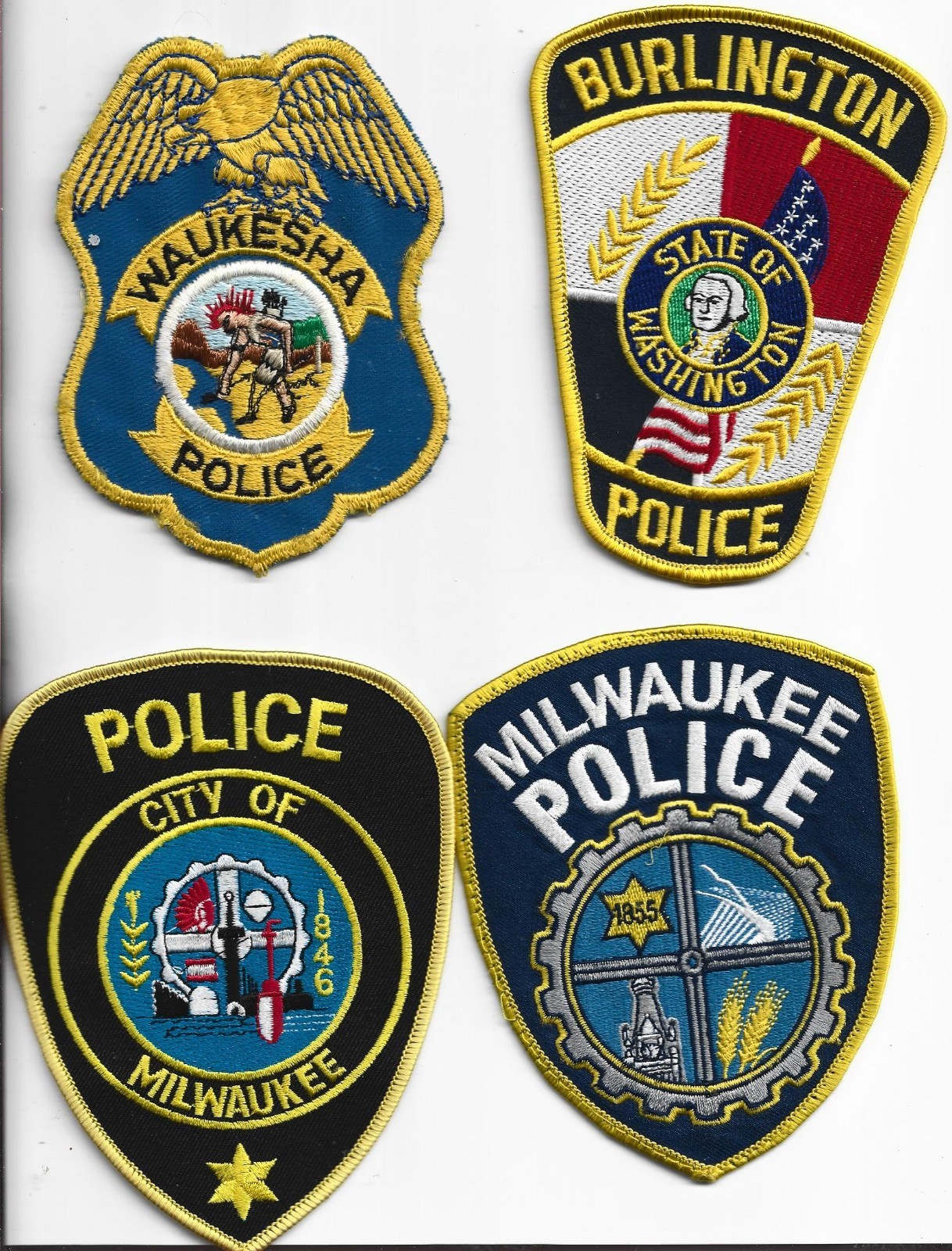 Seven Wisconsin police patches | eBay