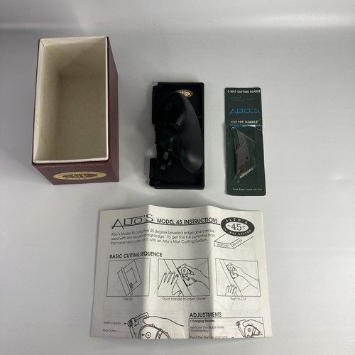 ALTO'S Model 45 Mat Cutter Framing Tool with Extra Blade Instructions ...