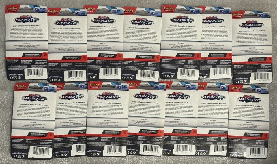 Pokemon TCG Scarlet and Violet Paradox Rift Booster, Promo, and Coin ...