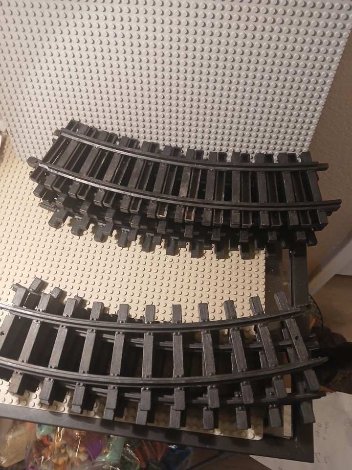 G Scale Train Tracks Plastic 13 Curved 2 Straight large lot plastic 2 ...