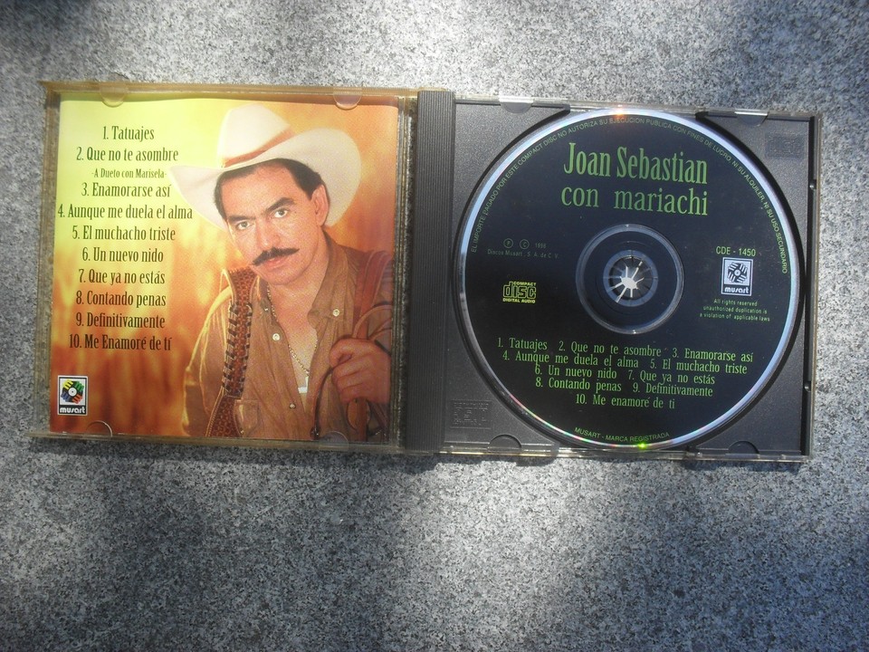JOAN SEBASTIAN CD - " CON MARIACHI " 1996 DISCOS MUSART ** VG+ ** | eBay
