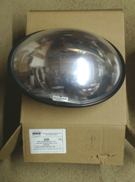 Rosco Exterior Head Mirror 3365 Elliptical 12x9 Mini Hawkeye W/ Ball ...