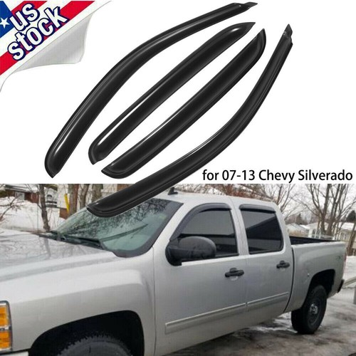 In-Channel Window Visor for Chevy Silverado GMC Sierra 1500 2500HD 3500 ...