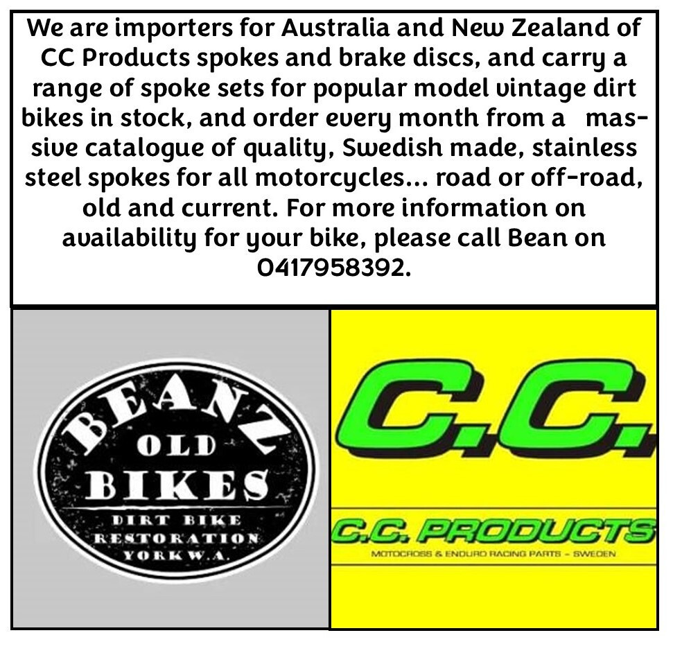 Suzuki RM125 84-85, RM250 81-83 Rear Wheel Stainless Steel Spoke Set ...