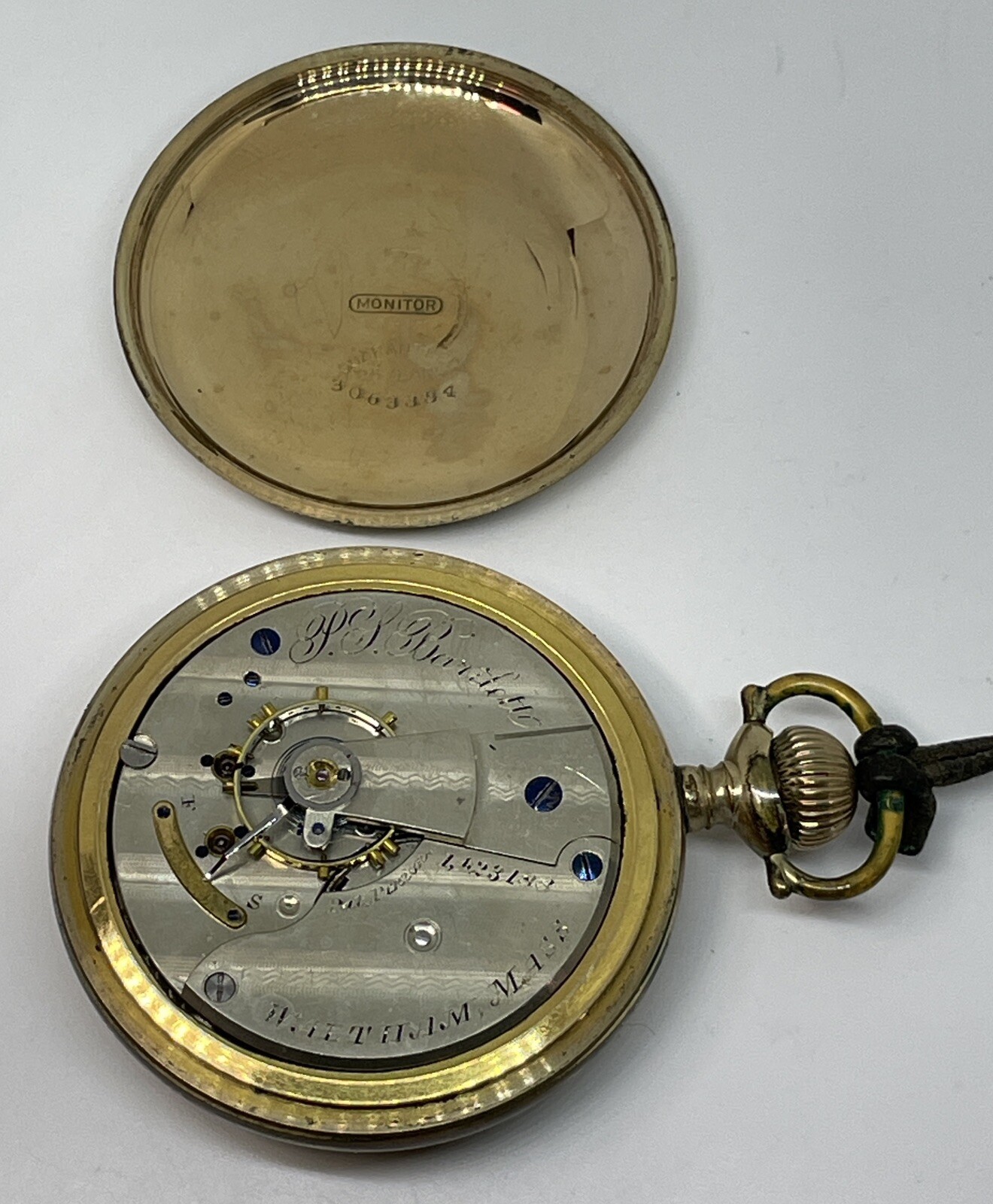 AWC WALTHAM POCKET WATCH/PS Bartlett 11 Jewels 1880 18s Needs a Service ...