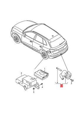 Genuine VW AUDI SKODA SEAT Arteon trailer towing socket housing ...