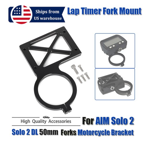 Lap Timer Fork Mount For AIM Solo 2 Solo 2 DL 50mm Forks Motorcycle ...