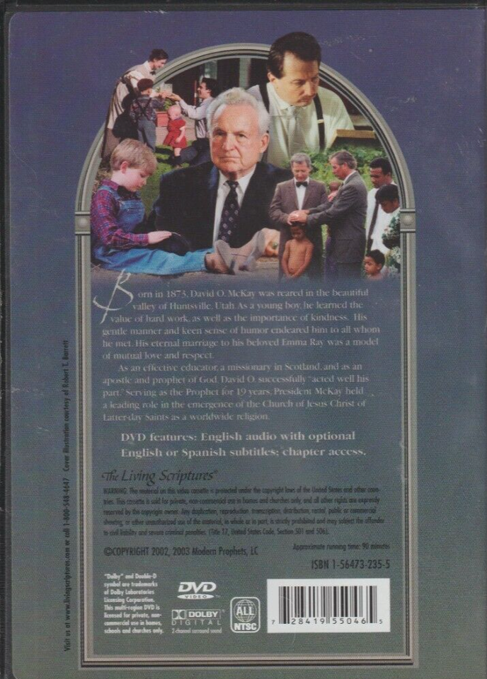 The Modern Prophets David O McKay DVD Mormon LDS | eBay