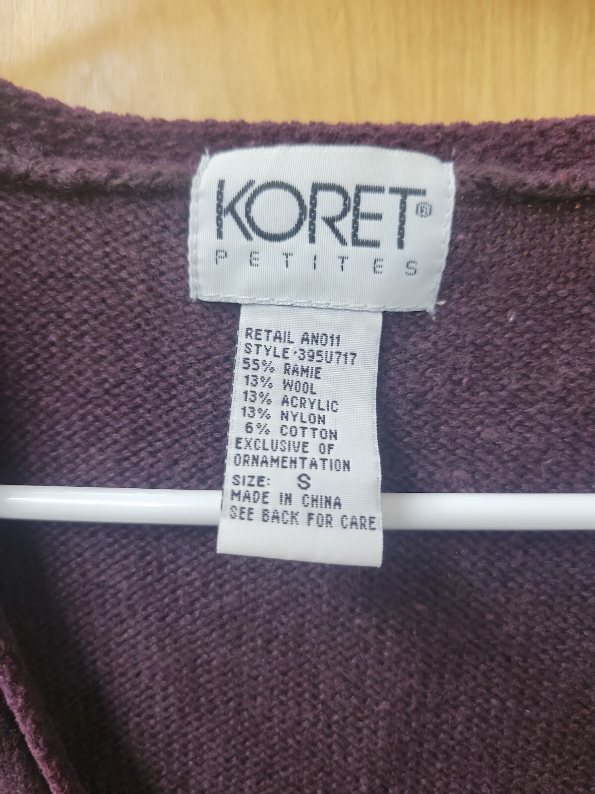 Vintage Koret Petites Women’s Sweater Cardigan Embroidered Beaded ...