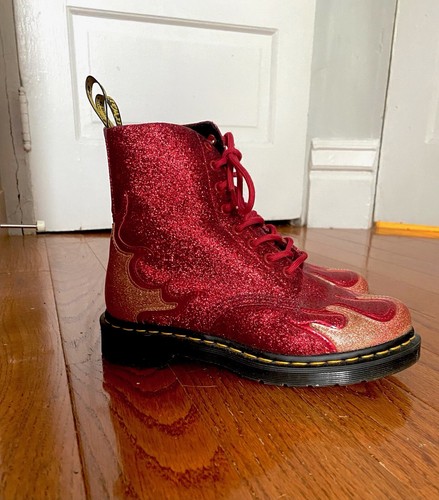 Doc Marten 1460 - Pascal Flame In Red - US size 8 | eBay