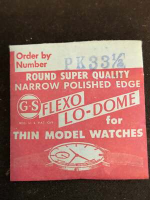 GS PK33½ Wrist or Pocket Watch Crystal 33.9mm - New | eBay