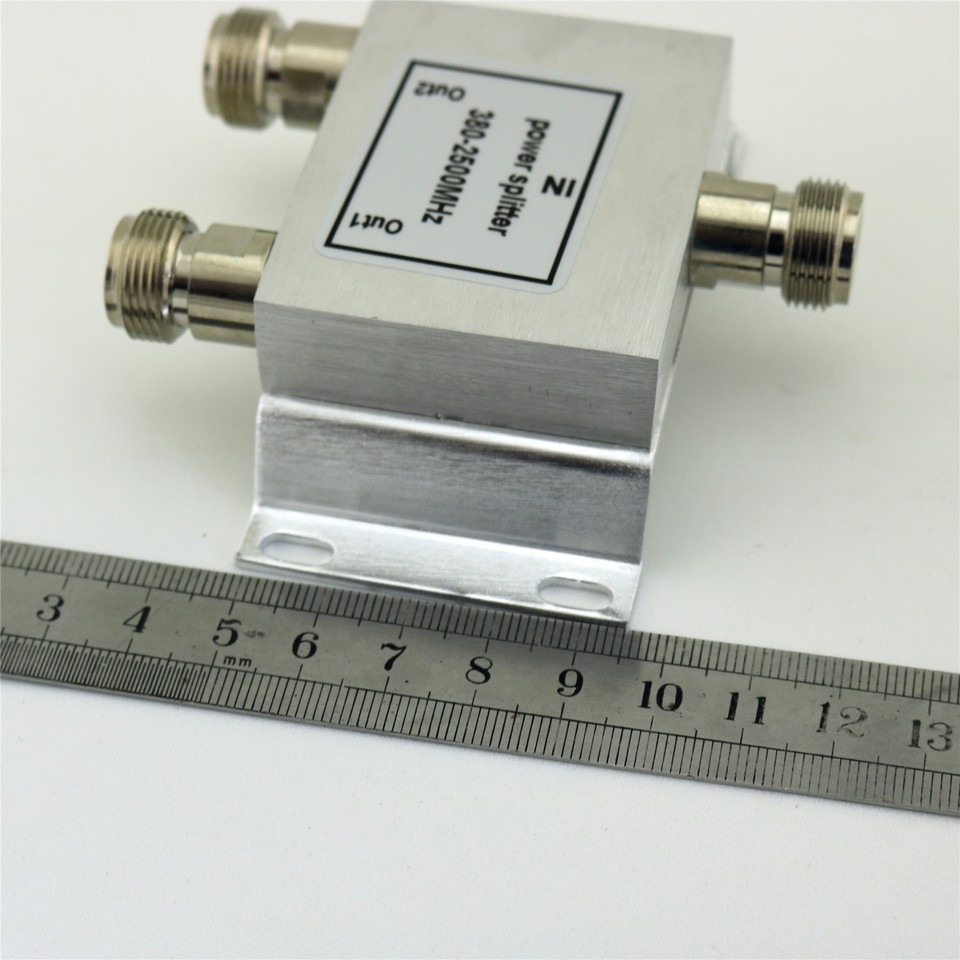 1x RF Coaxial Power N 2-Way Splitter Divider Combiner 380-2500MHz ...