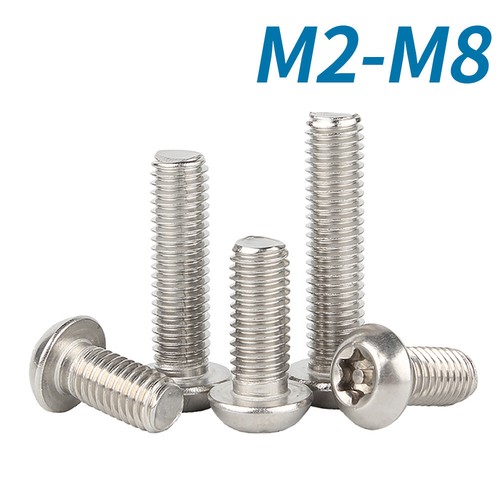 M2-M8 Pin Six-Lobe Torx Button Pan Head Tamper Proof Security SUS304 ...