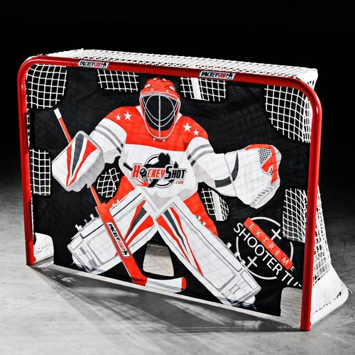 HockeyShot Extreme Goalie Shooter Tutor! Hockey Net Shooting Aid Tarp ...
