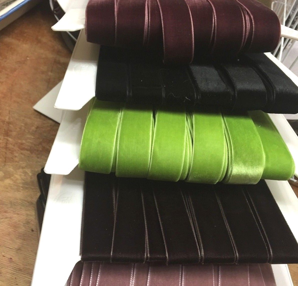 velvet trim 7/8" ribbon 3 yards assorted colors | eBay