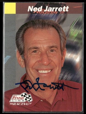 Signed 1993 Finish Line #177 Ned Jarrett - IP Auto | eBay