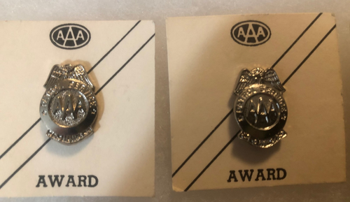 Lot of 4 AAA safety patrol pins / NOS patrolman sergeant lieutenant | eBay