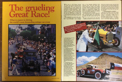 Misc 5681 1988 Article The grueling Great American Race! Antique Car ...