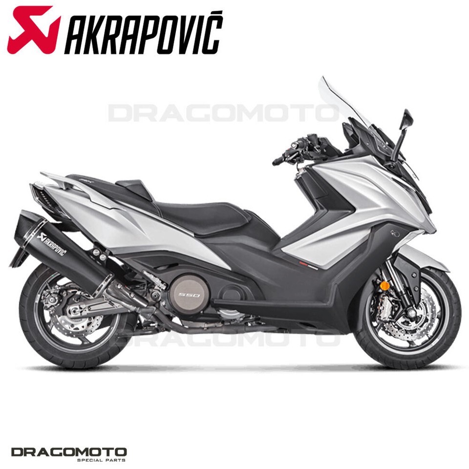 KYMCO AK 550 2017-2020 Exhaust AKRAPOVIC Black S-KY5SO1-HRAASSBL | eBay