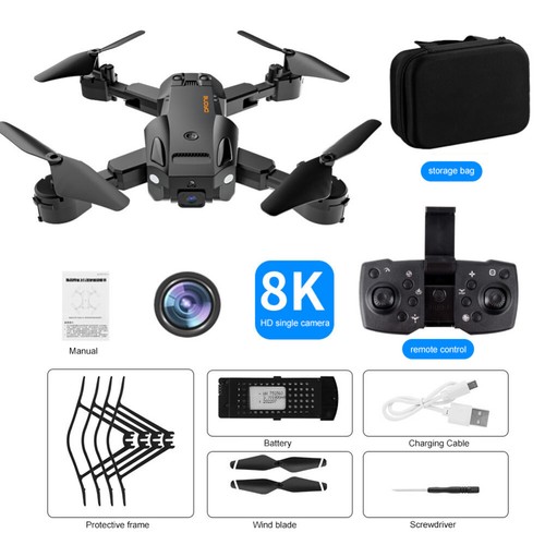 Profesional Drone With Dual Camera HD 4K Mini Drone Foldable Remote ...