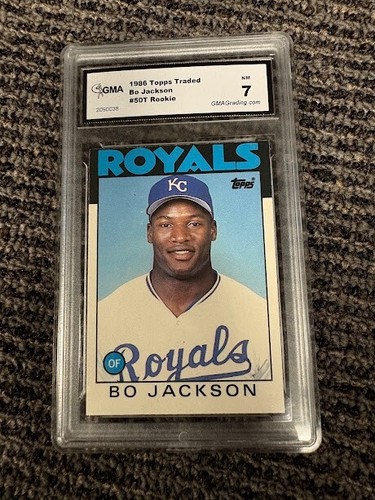 1986 TOPPS TRADED BO JACKSON ROOKIE # 50T GRADED 7 | eBay