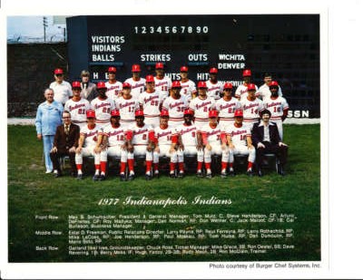 1977 Indianapolis Indians Baseball Team 8x10 Picture bx1a1 | eBay