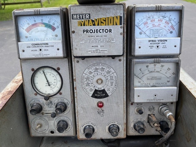 Vintage Heyer Dyna-Vision Engine Analyzer Oil Gas Service Station Tool ...