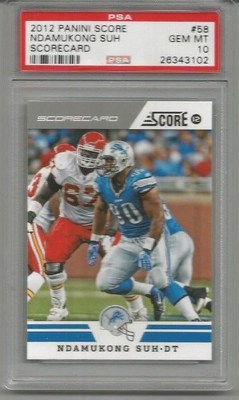 2012 Panini Score Ndamukong Suh Scorecard PSA 10 | eBay