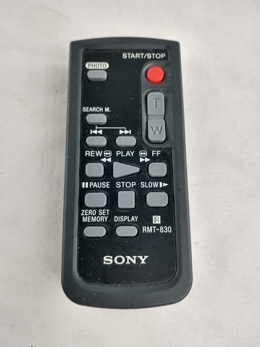 Genuine SONY Remote Control Commander for Camcorders Model: RMT-830 ...