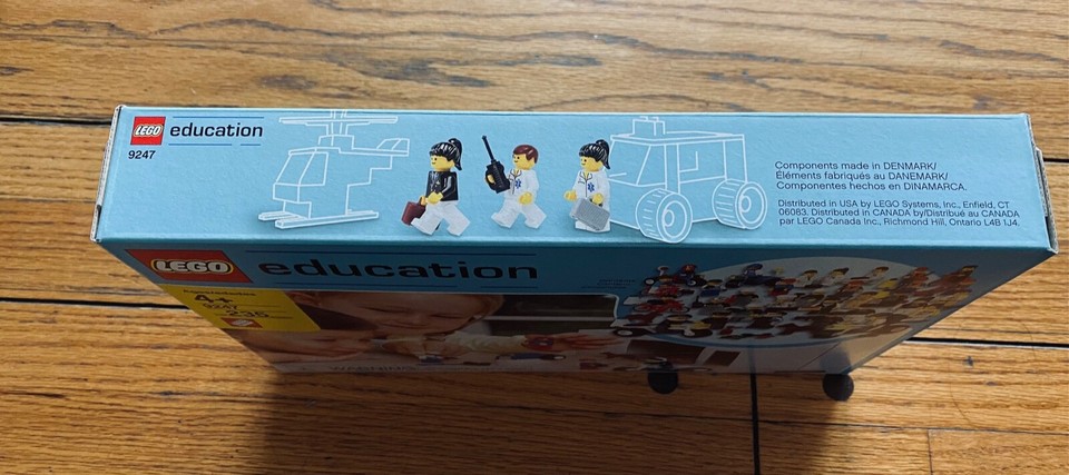*NEW* Lego Education 9247 COMMUNITY WORKERS Minifig Bicycle Nurse Dog ...