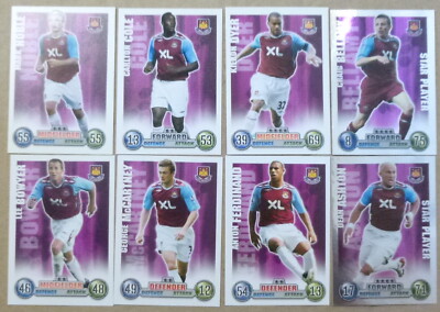 WEST HAM UNITED FOOTBALL CARDS TOPPS MATCH ATTAX x 8 inc 2 x FOIL'S | eBay