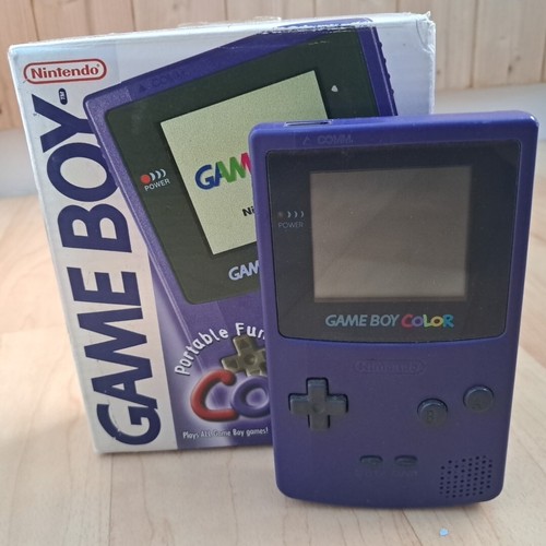 Nintendo Game Boy Color Console Grape - Boxed /W Manual / Leaflets ...