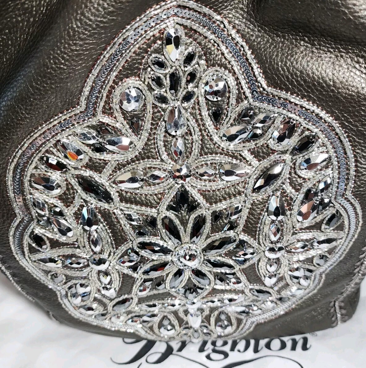 BRIGHTON PEWTER ANJU MASTERPIECE COLLECTION JEWELED EMBELLISHED ...