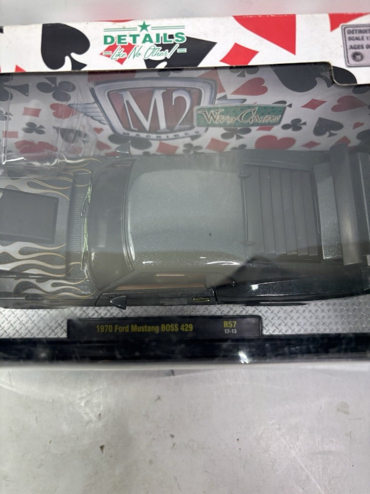 M2 MACHINES 1:24 WILD-CARDS 1970 FORD MUSTANG BOSS 429 NEVER DISPLAYED ...