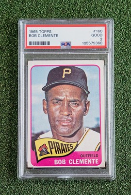 1965 Topps Roberto Clemente baseball card #160 - Pittsburgh Pirates ...
