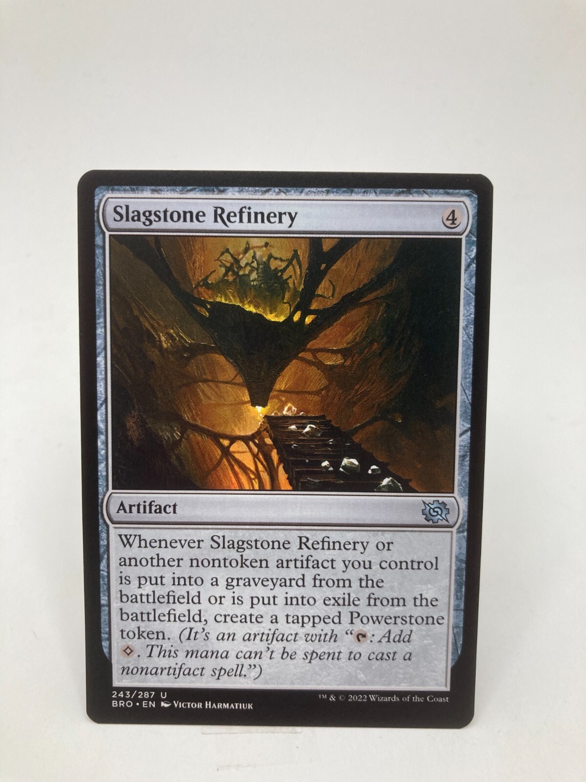 Slagstone Refinery NM/M* The Brother's War ENGLISH 243/287 mtg ...