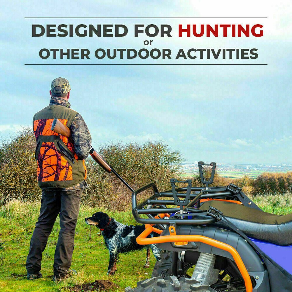 Tool Rack Holder Hunting Cart Utility Shovel Bow Mount for ATV UTV Golf ...