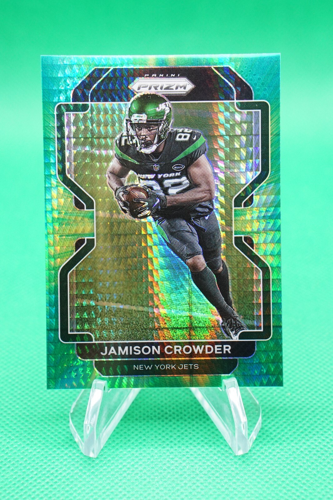 2021 Prizm Base Prizm Hyper SP /175 #86 Jamison Crowder New York Jets ...